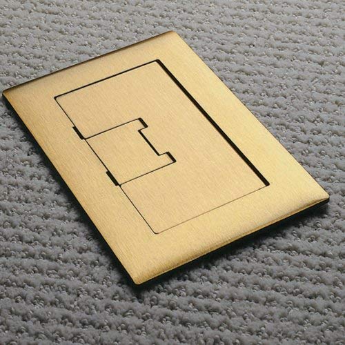 Carlon E9763BR Floor Box Cover, Rectangular, 3-Gang, Cover Type: Flip ...