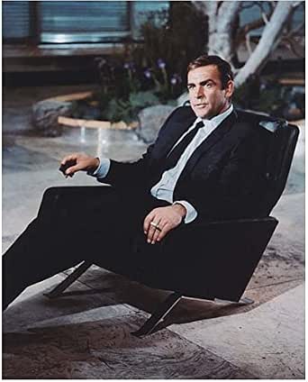 Sean Connery Close as James Bond Seated Smoking in Chair 8 x 10 Inch ...