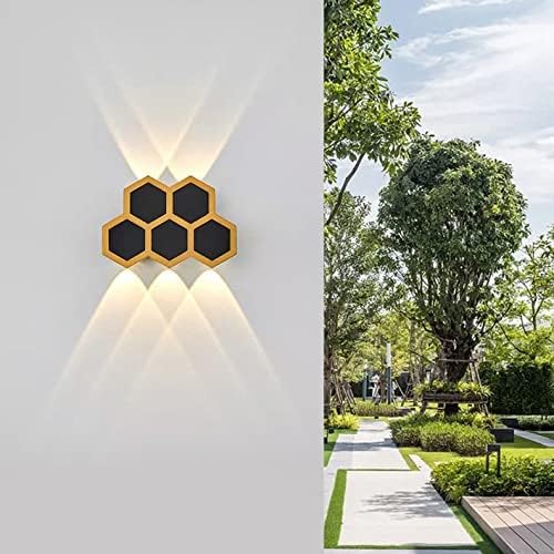 CITRA 5W LED Black Gold Waterproof Outdoor Wall Up Down Light - Warm ...