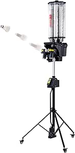 NVIVN Multi-functions Badminton Launcher, Badminton Shuttlecock Machine ...