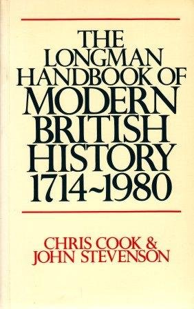 Amazon.com: The Longman Handbook of Modern British History, 1714-1980: ...