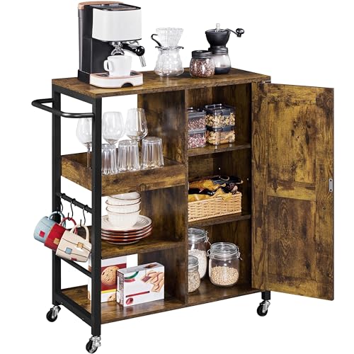 Buy YaheetechKitchen Island Cart on Wheels, Rolling Serving Utility ...