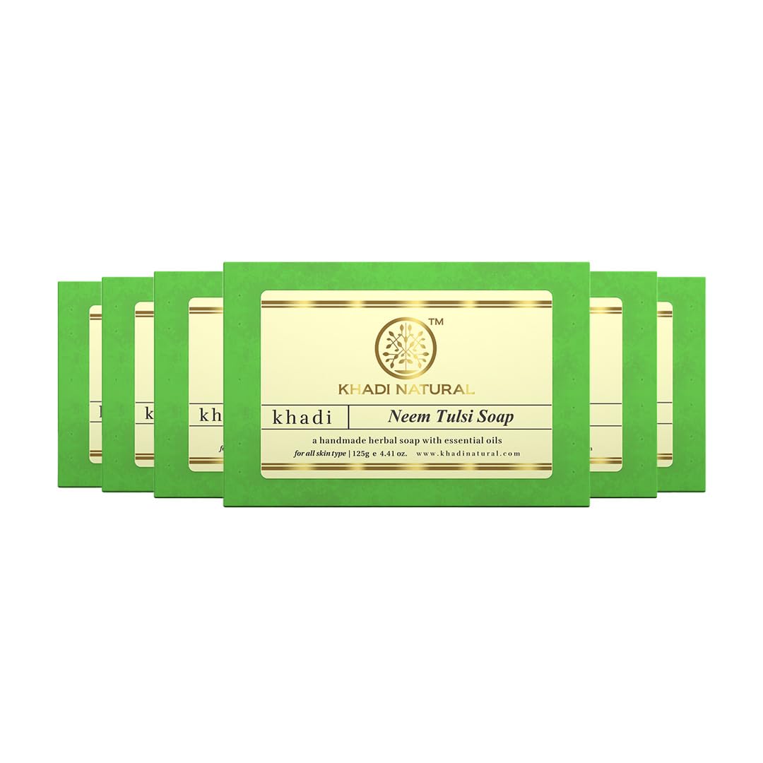 Buy Khadi Natural Neem Tulsi Soap | Herbal Bathing Soap for Acne ...