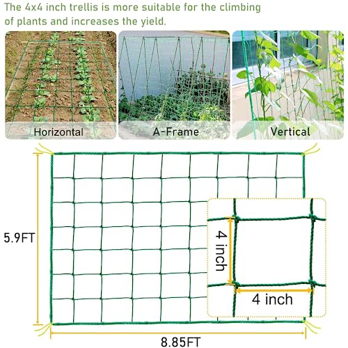 Plant Trellis Netting, Garden Trellis Netting Nylon Trellis, Plant ...