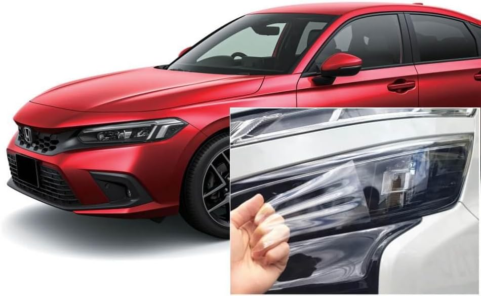 Amazon.co.jp: AUTOMAX izumi ヘッドライトプロテクションフィルム (シビック FL系) 車種専用 カット済み 左右セット ヘッドライト保護 FL1 FL4 FL5 ...