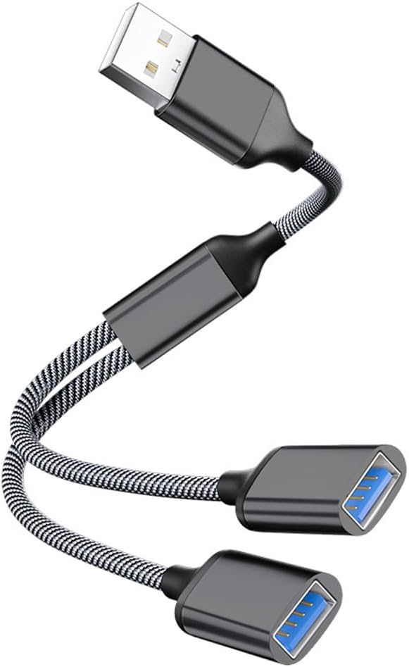 Amazon.com: ANDTOBO USB Splitter, USB Y Splitter Dual USB 2.0 Charger ...