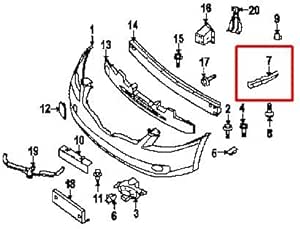 Amazon.com: Genuine Nissan Parts - Bracket - Front Bumper Side, R ...