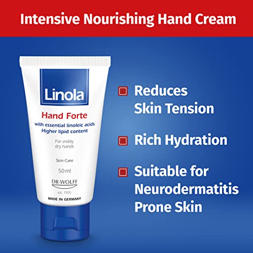 Linola Hand Forte Cream 50ml| Intensive Nourishing Day and Night Cream ...