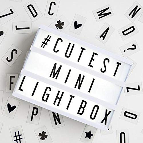 The Bright Storey ® A4 Large Cinema Light Box with 90 Letters and ...