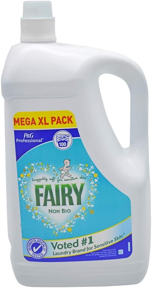 P&G Professional Fairy Non-Bio Laundry Detergent for Sensitive Skin 5 ...
