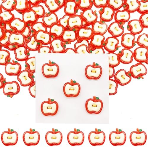 Amazon.com: FULUSODO 50pcs Christmas Apple Embellishments Cute Set ...
