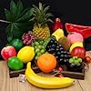 Meiwlong - 18 piezas de frutas falsas de plástico para decoración ...