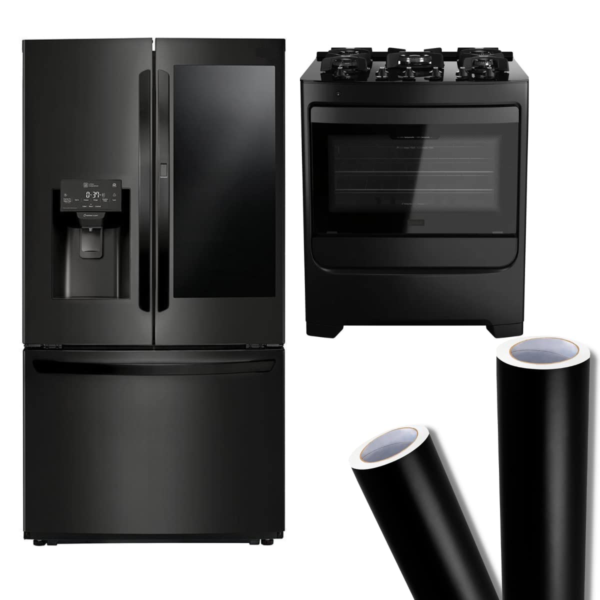 Adesivo Preto Fosco Envelopamento Decoração Móveis 3m x 50cm | Amazon ...