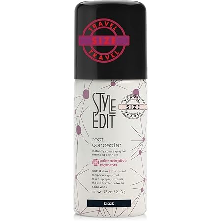 Amazon.com: Root Touch Up Spray for Black Hair by Style Edit | Cover Up ...