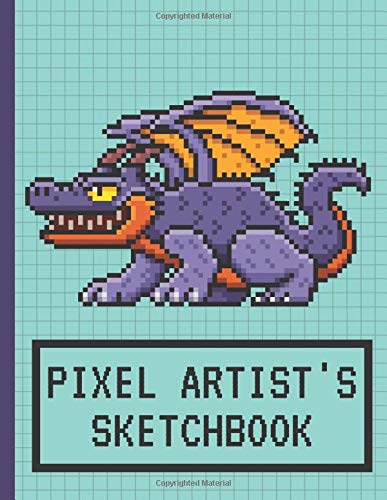 Buy Pixel Artist's Sketchbook: Pixel Art Blank Book | Drawing | Grid ...