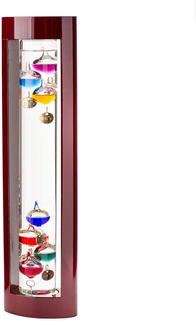 Amazon.com : Bits and Pieces - Hanging Galileo Thermometer-Decorative ...