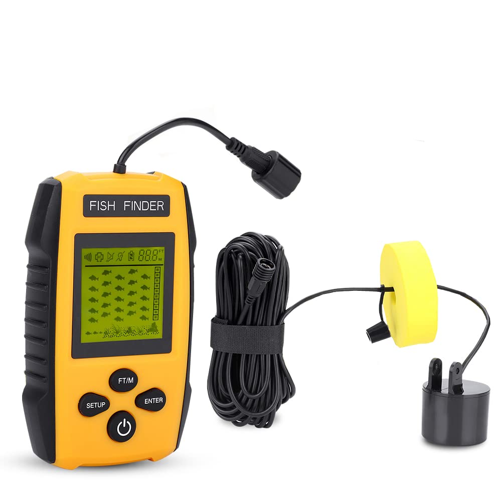 Amazon.com: Dioche Handheld Fish Finder, Portable Fishing Kayak ...