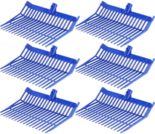 Amazon.com : Lasnten 10 Pcs Manure Fork Head 18 Tines Pitch Fork Head ...