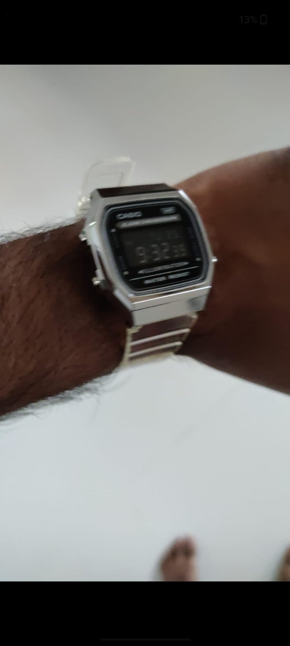 Casio Vintage A168XES-1BDF Black Digital Dial Transparent Resin Strap ...