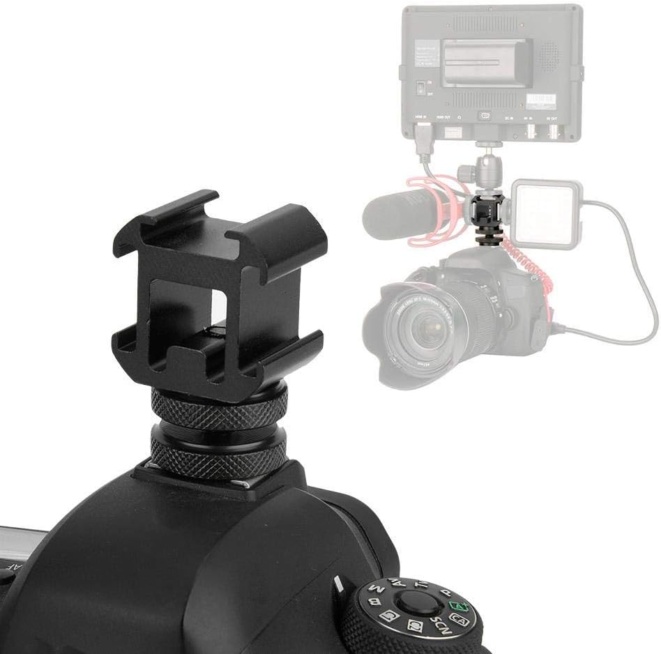 Amazon.com: Triple Hot Shoe Mount Adapter,Universal Metal Extend Hot ...