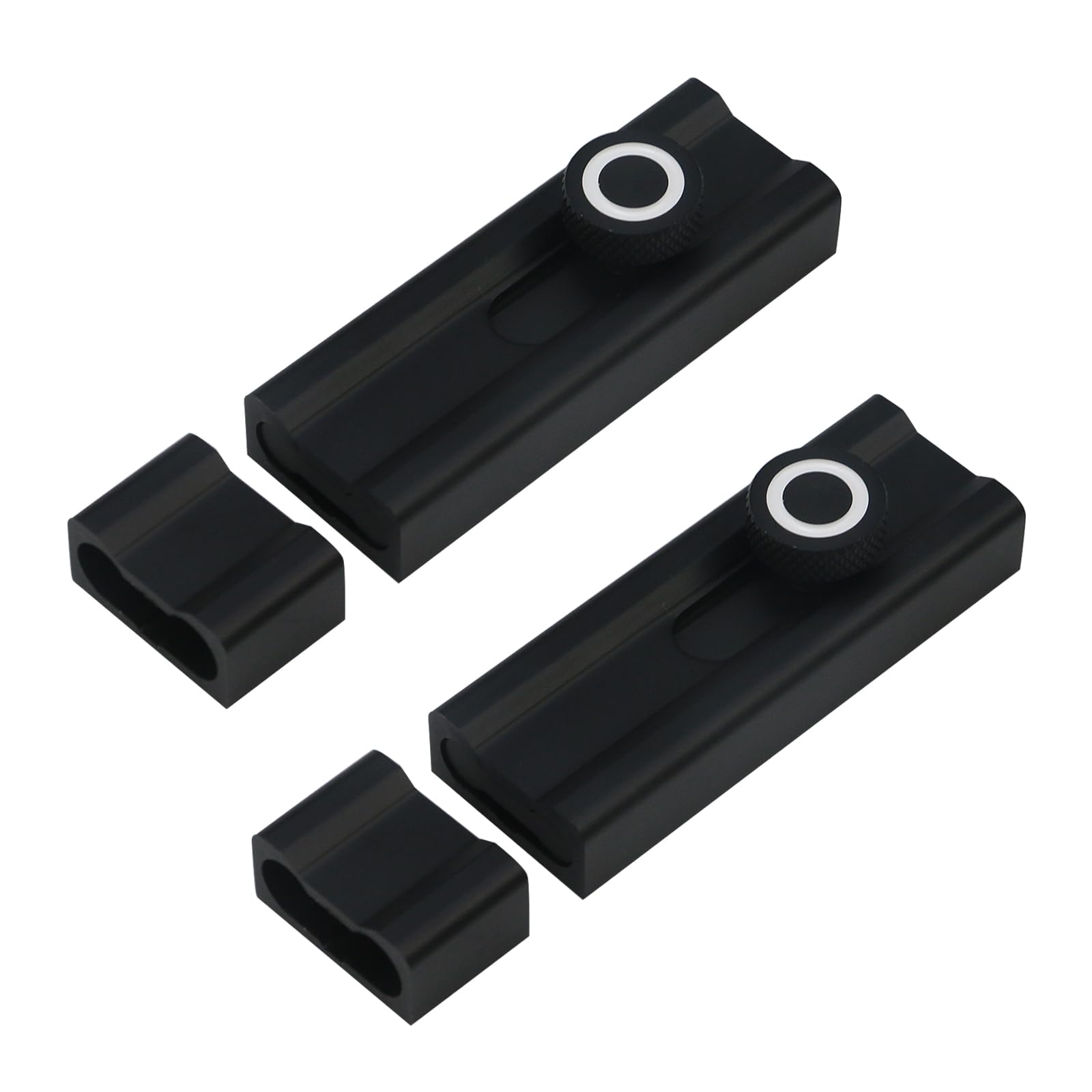 Snapklik.com : Oedema Black Barrel Bolt Latch 4" Adhesive Silde Lock ...