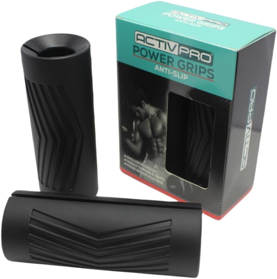 Amazon.com: ACTIVPRO Power Grips, Dumbbell Barbell Grips, Top Grade ...