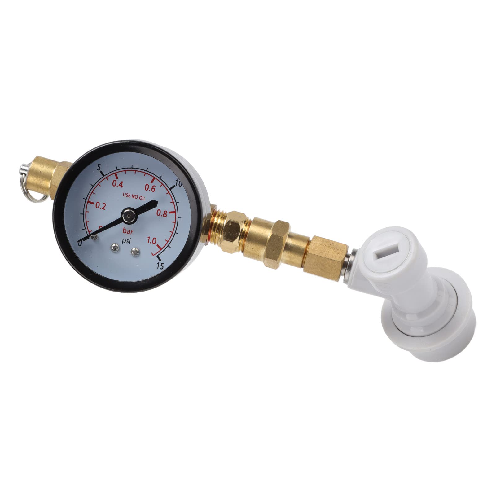 Amazon.com: Beer Brew Adjustable Valve Cola Keg Pressure Gauge Beer Keg ...