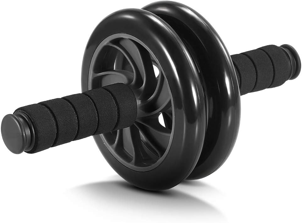 TOMSHOO AB Wheel Roller Kit with Push-Up Bar Knee Mat Jump Rope and ...