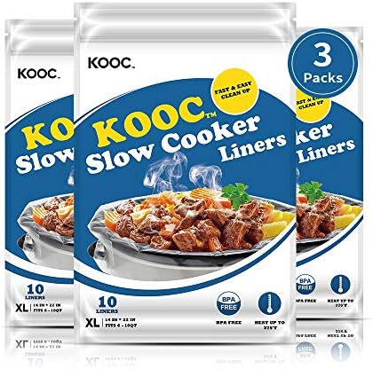 Amazon.com: Party Bargains 30 Bags Slow Cooker Liners - Fits 7-8 Quarts ...