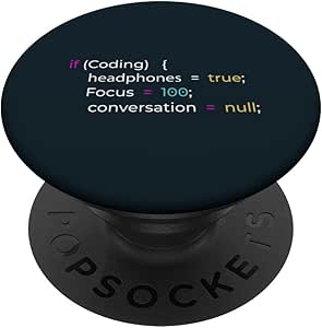 Amazon.com: If Coding Headphones True Focus 100 Conversation Null PopSockets Swappable PopGrip ...