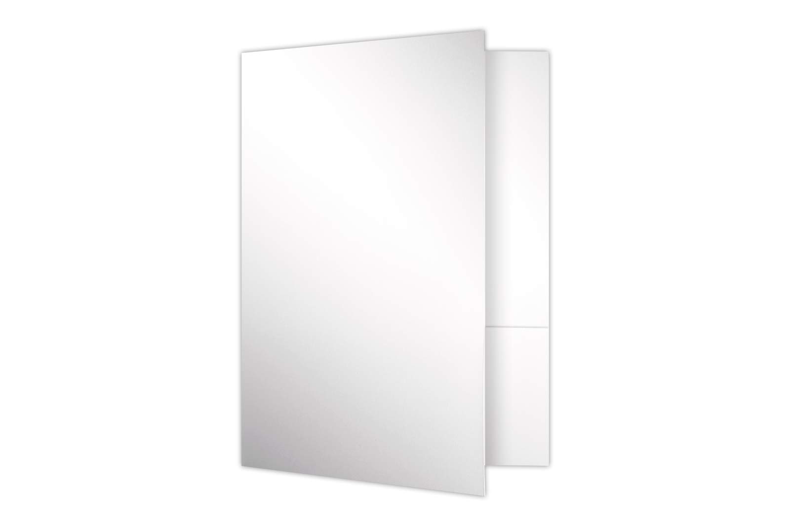 Snapklik.com : 9" X 12" Presentation Folders Two Pocket White Gloss ...