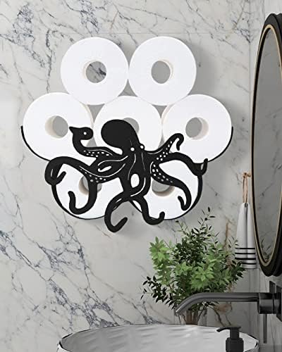 Amazon.com: Wigag Octopus Toilet Paper Holder for Extra 8 Rolls, Funny ...