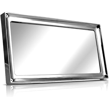 Amazon.com: Prestige License Plate Cover and Frame - Chrome Finish ...