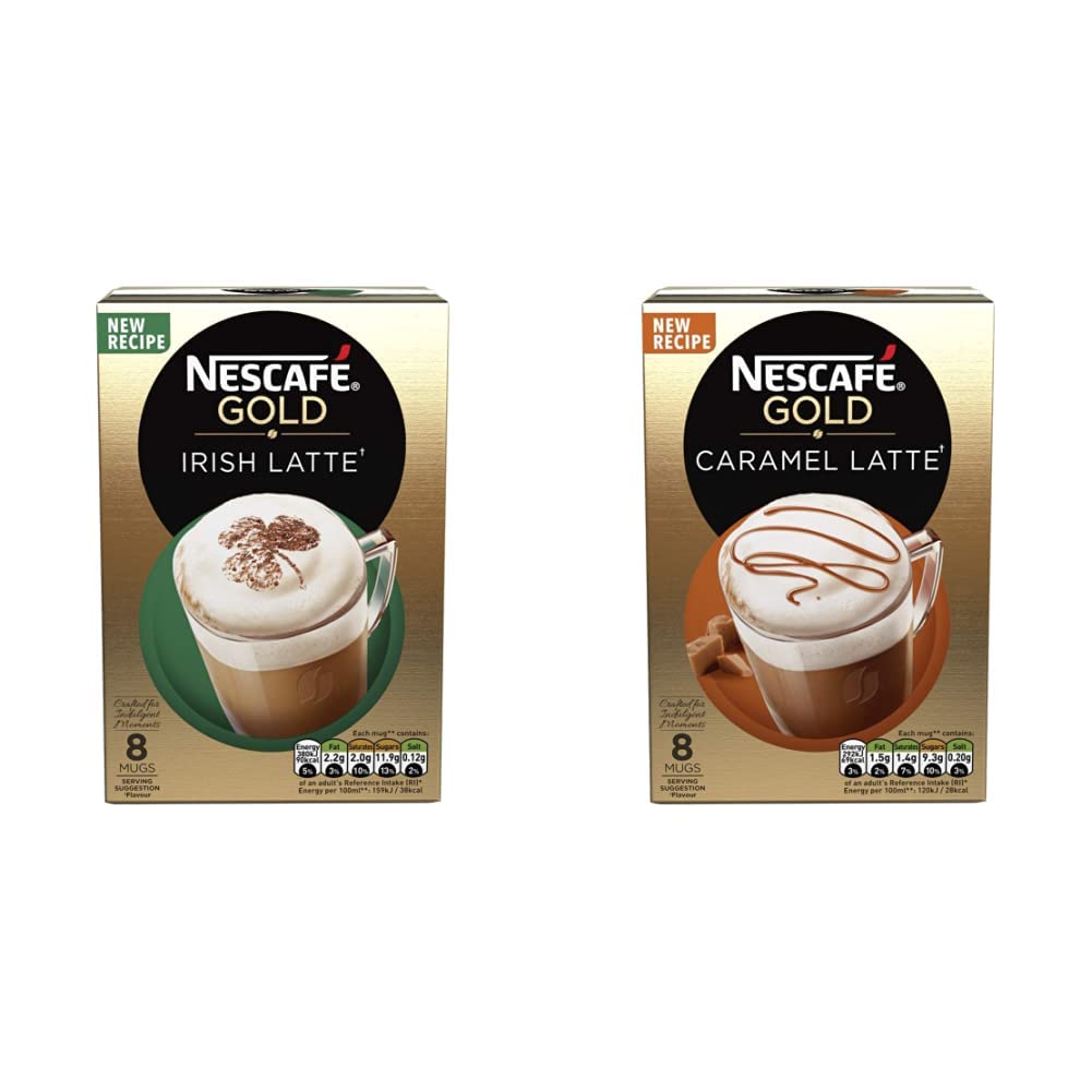 Buy Nescafé Gold Irish Cream Latte Coffee, 8 Sachets (Pack of 6, Total ...