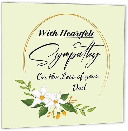 Sorry for your loss DAD sympathy card, Father condolences Bereavement ...