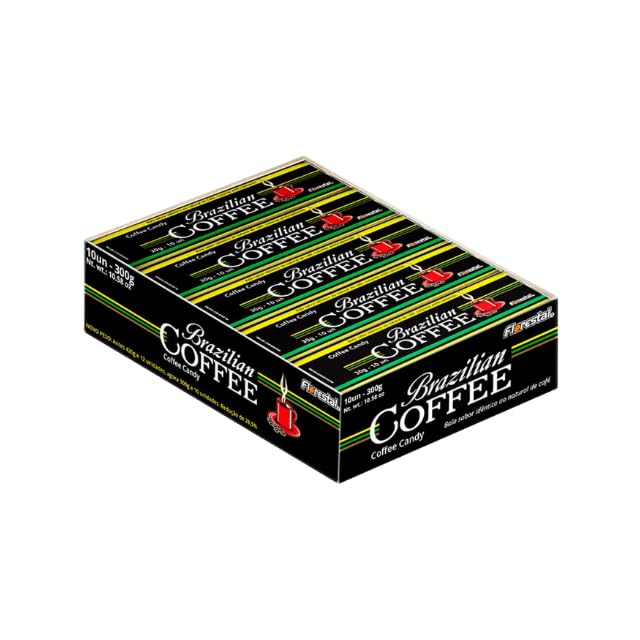 Amazon.com : Florestal Brazilian Coffee Candy Drops - 10 Sticks Pack ...
