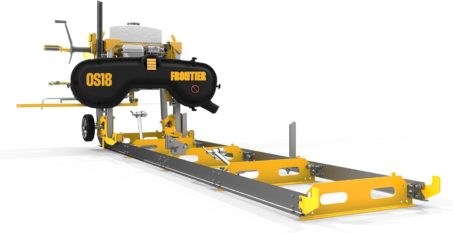 Frontier OS18 Portable Sawmill – 7HP Gas-Powered Bandsaw Mill for Logs ...