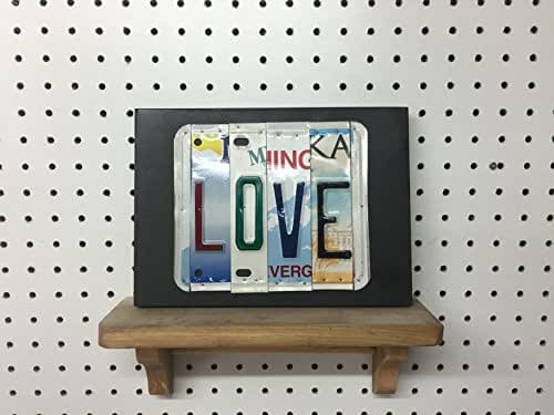 Amazon.com: LOVE License Plate Letter Sign : Handmade Products