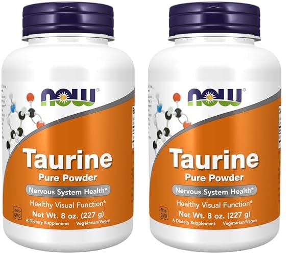 Amazon.com: NOW Supplements, Taurine Pure Powder, Nervous System Health ...