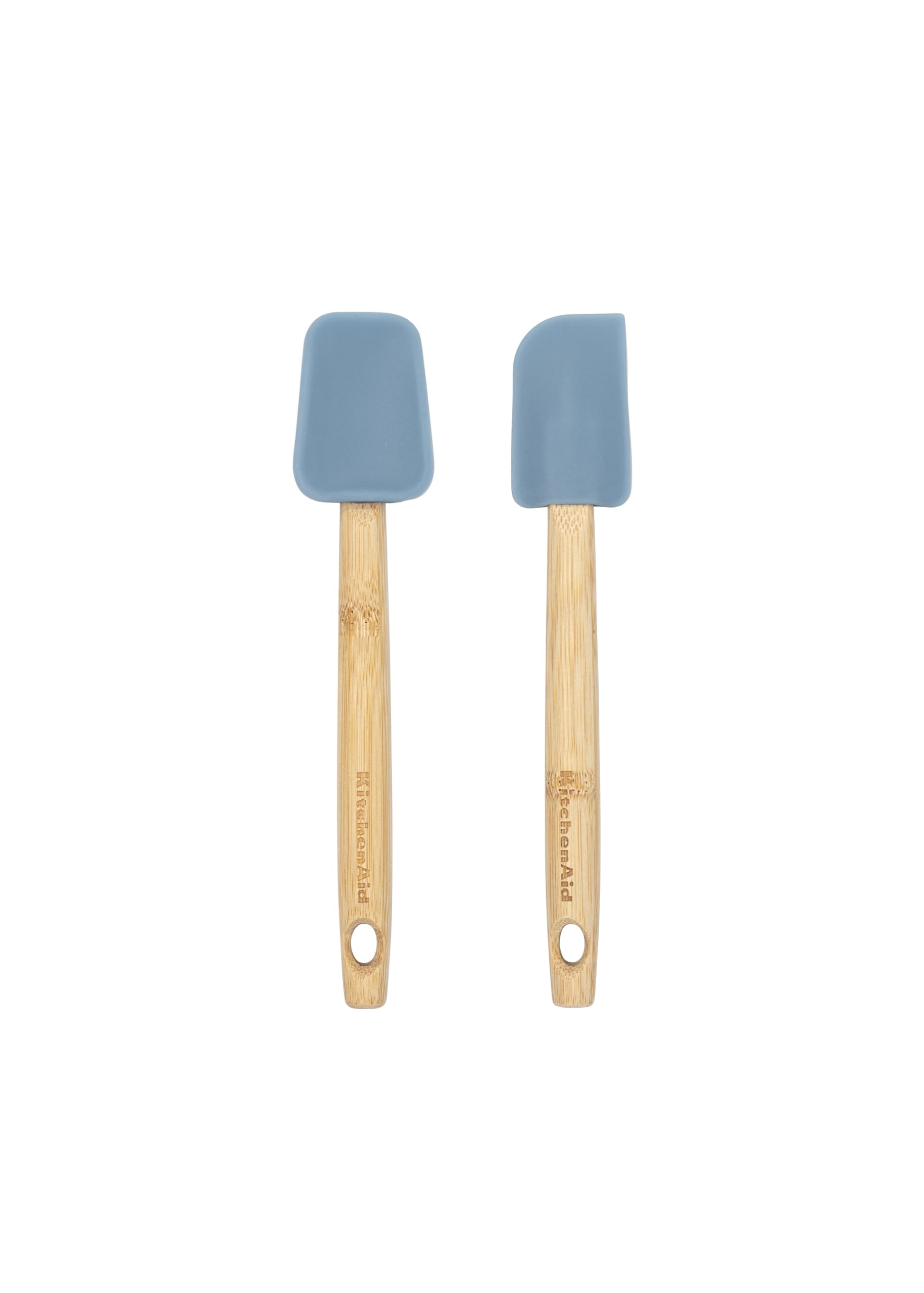 KitchenAid - Spatula Set, 2-Piece Mini Silicone Spatulas with Bamboo ...