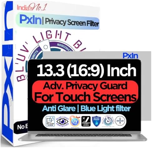 13.3 Inch Laptop Privacy Screen, Anti Glare Blue Light Privacy Filter ...