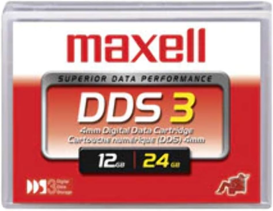 Amazon.com: Maxell DDS3 12GB 24GB 4 mm Digital Data Cartridge : Electronics
