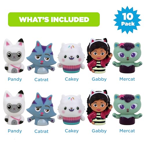 Snapklik.com : NBC Universal Gabbys Dollhouse Bath Finger Puppets