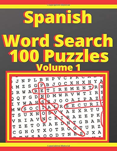 Buy Spanish Word Search 100 Puzzle: Large Print learn spanish Puzzle ...