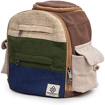 Amazon.com | Mini Hemp Backpack Cute Functional - Eco Friendly Unisex ...