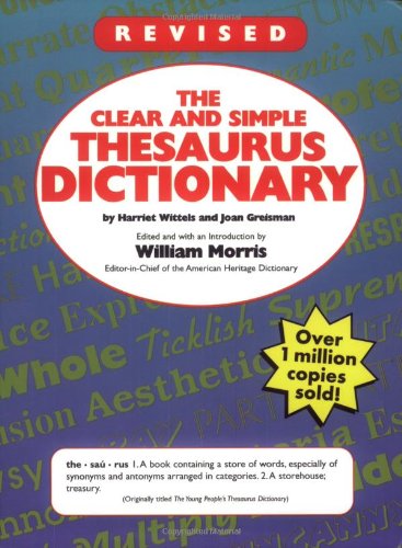 The Revised clear and Simple Thesaurus Dictionary: Wittels, Harriet ...