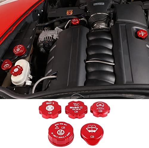 Amazon.com: PIUGILH Car Engine Oil Cap Radiator Cap Brake Fluid Cap ...