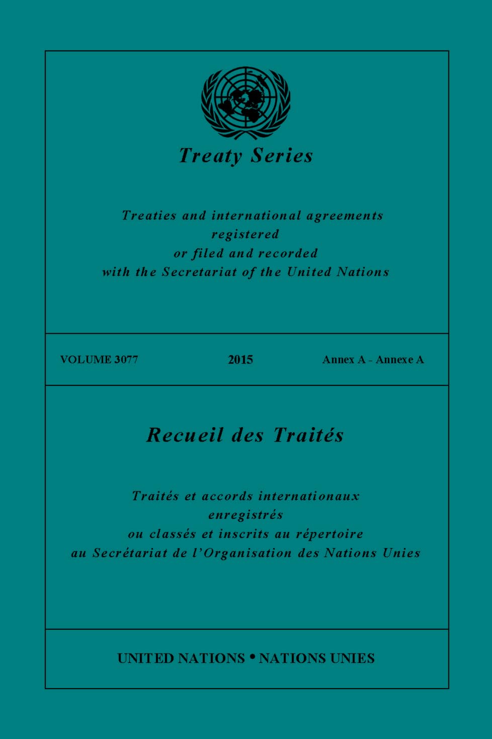 Buy Treaty Series 3077 (English/French Edition): Treaties and ...