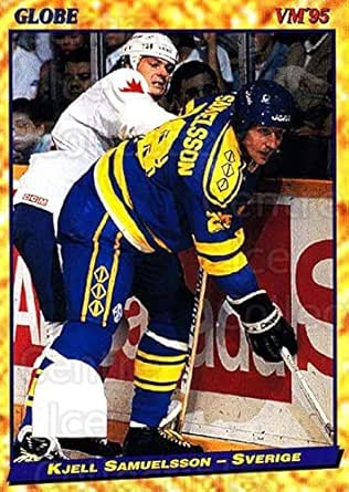 Amazon.com: (CI) Kjell Samuelsson Hockey Card 1995 Swedish Globe World ...