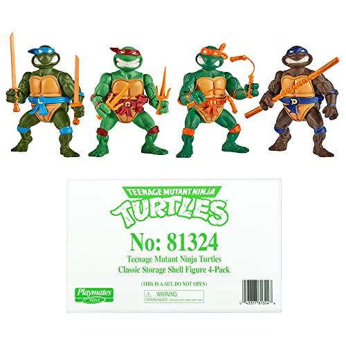 Teenage Mutant Ninja Turtles: Classic 4" Turtles 4-Pack Figure Bundle ...